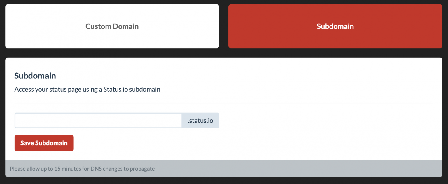 URL / Web Address | Status.io Knowledge Base