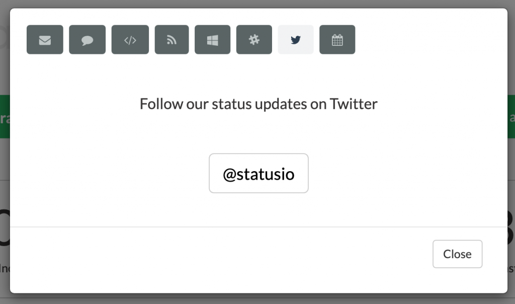 Twitter Notifications | Status.io Knowledge Base