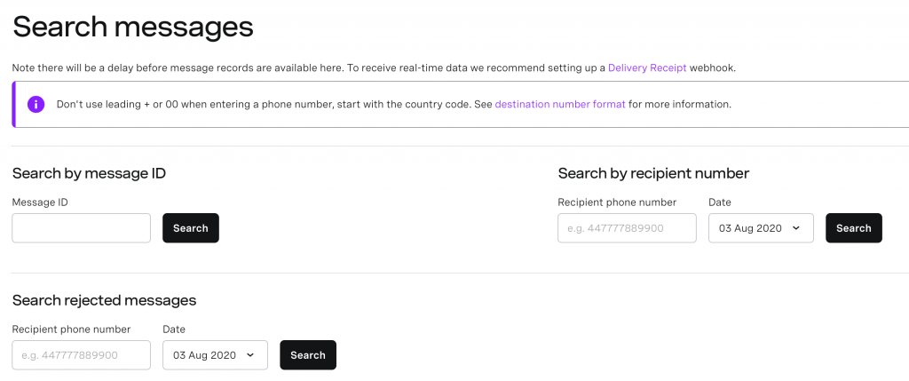 Vonage SMS Notifications | Status.io Knowledge Base