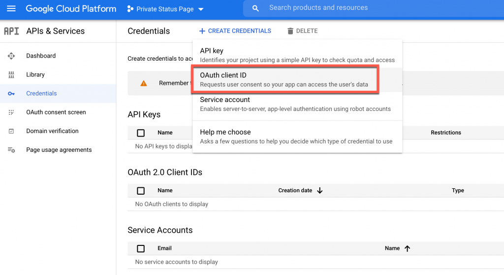 Private Status Page with Google | Status.io Knowledge Base