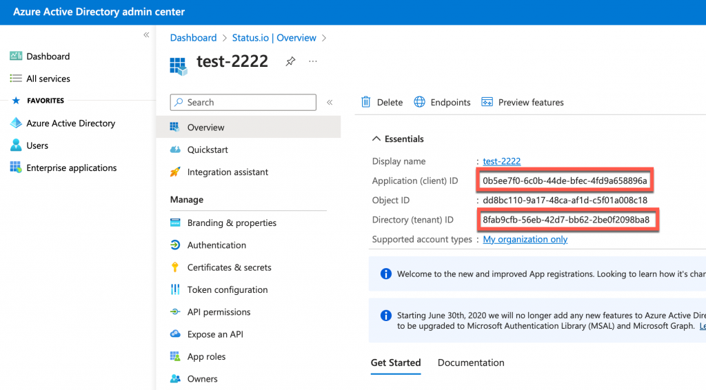Private Status Page with Microsoft Azure Active Directory | Status.io Knowledge Base