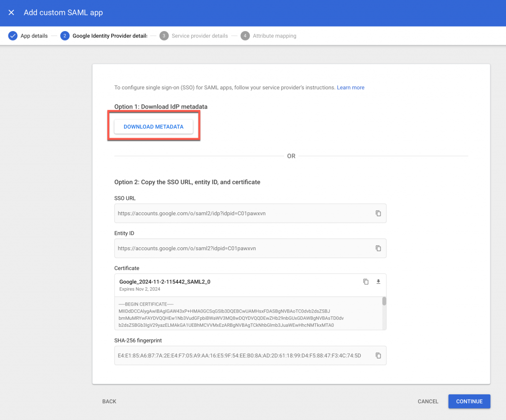Google Team Single Sign-On (SSO) | Status.io Knowledge Base