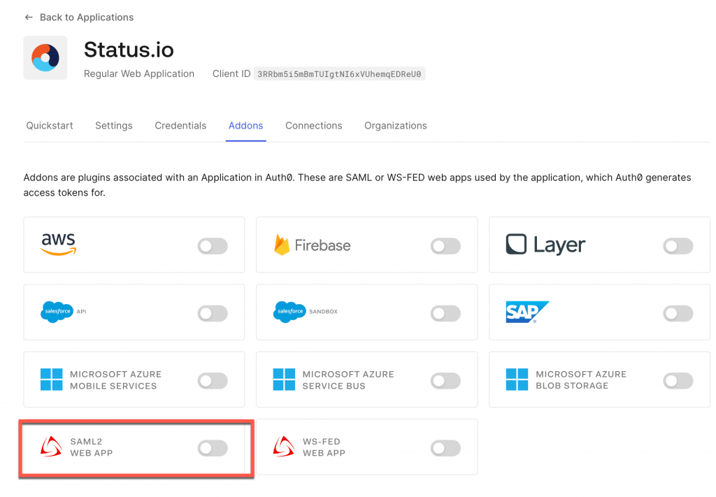 Auth0 Team Single Sign-On (SSO) | Status.io Knowledge Base